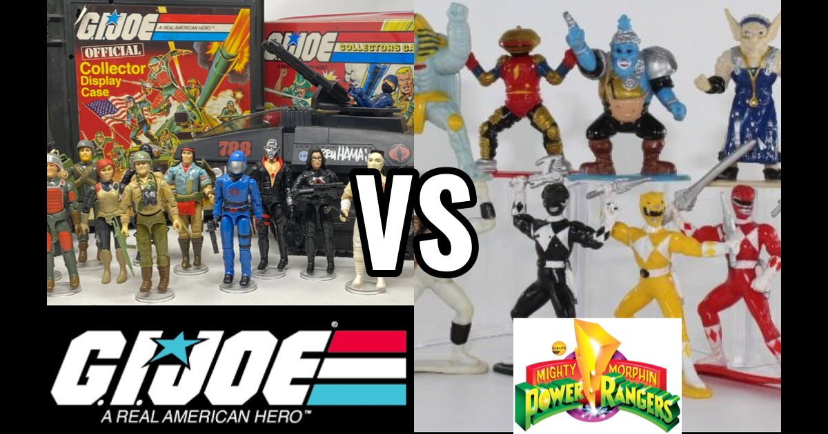 G.I. Joe: A Real American Hero (Hasbro) vs Power Rangers (Bandai, 1993 ...