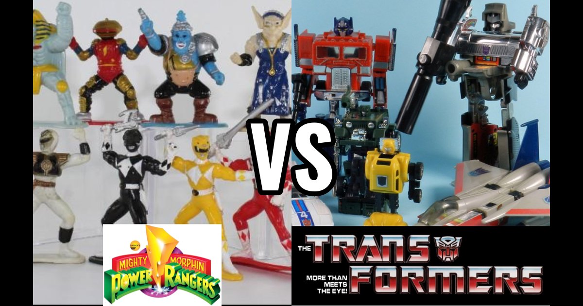 Power Rangers (Bandai, 1993–present) vs Transformers (Hasbro, 1984 ...