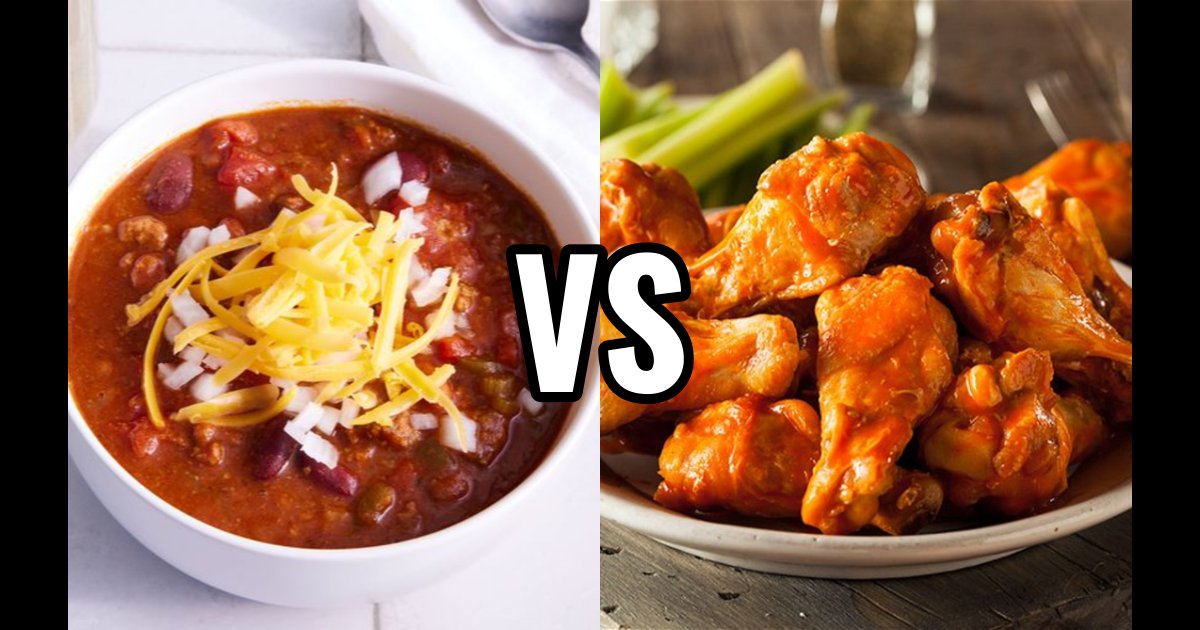 Buffalo Wings vs Chili: Chili Leads