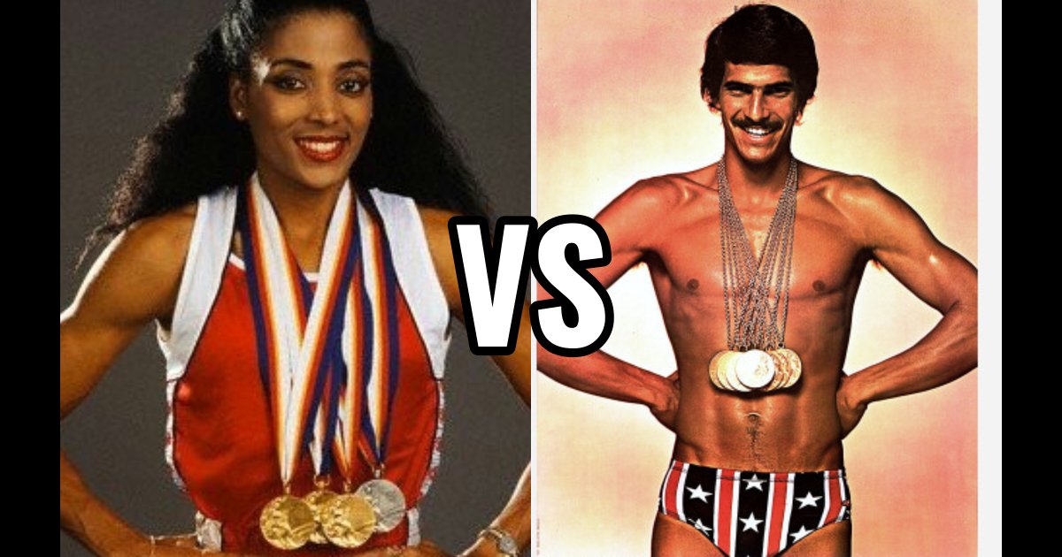 Florence Griffith Joyner vs Mark Spitz: Mark Spitz Leads