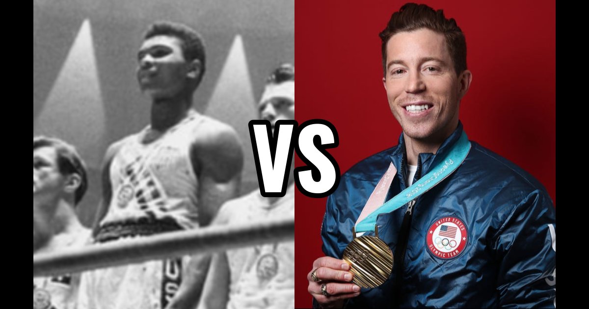 Muhammad Ali vs Shaun White: Muhammad Ali Leads