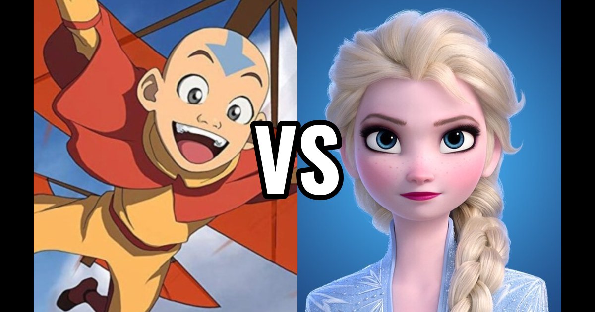 Aang (Avatar: The Last Airbender) vs Elsa (Frozen): Elsa (Frozen) Leads