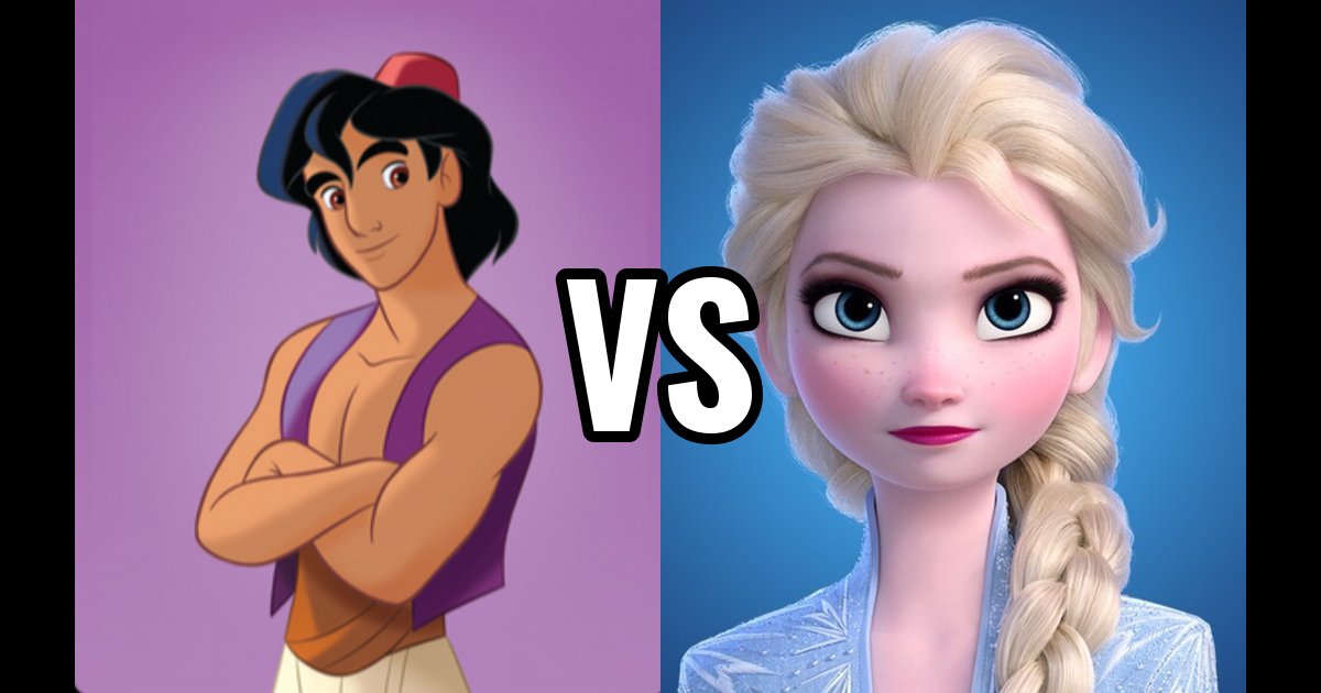 Aladdin (Aladdin) vs Elsa (Frozen): Fans Are Split