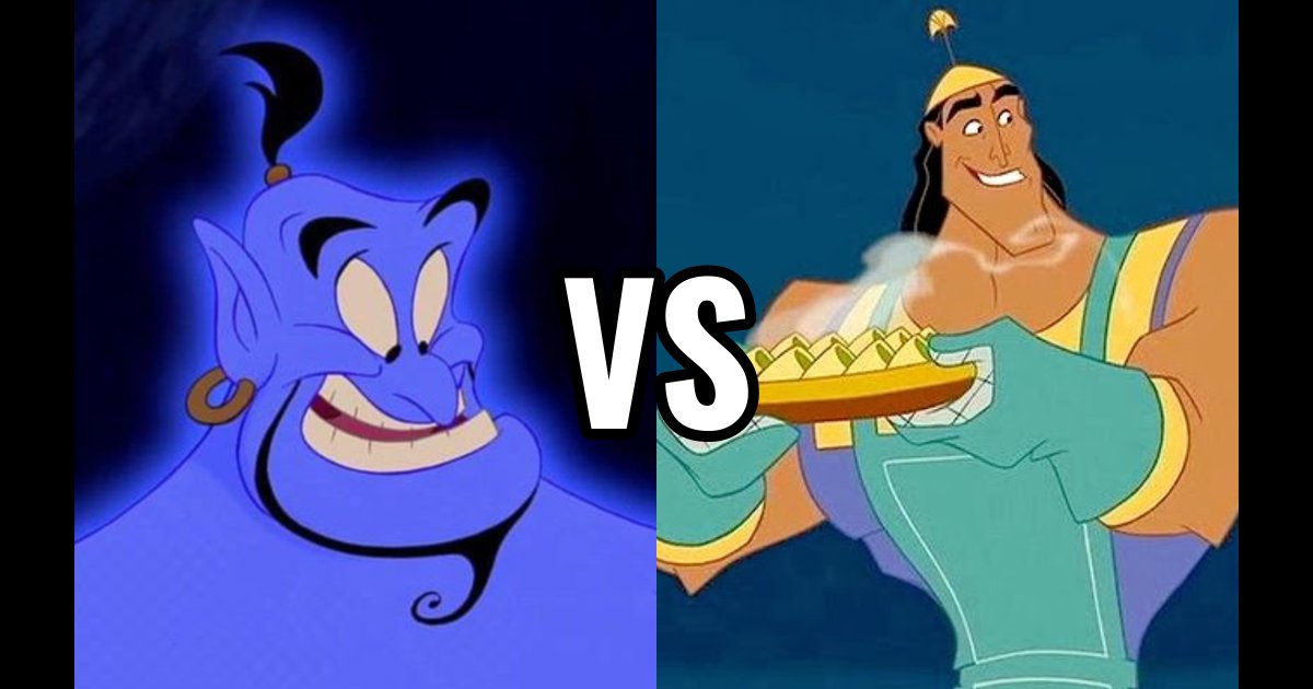 Genie (Aladdin) vs Kronk (Emperor’s New Groove) - Which Animated Movie ...