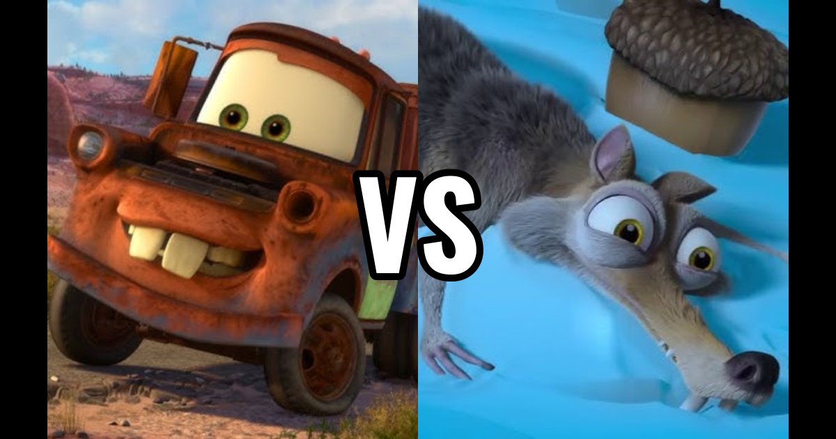 Mater (Cars) vs Scrat (Ice Age) - Which Animated Movie Sidekick is Better?