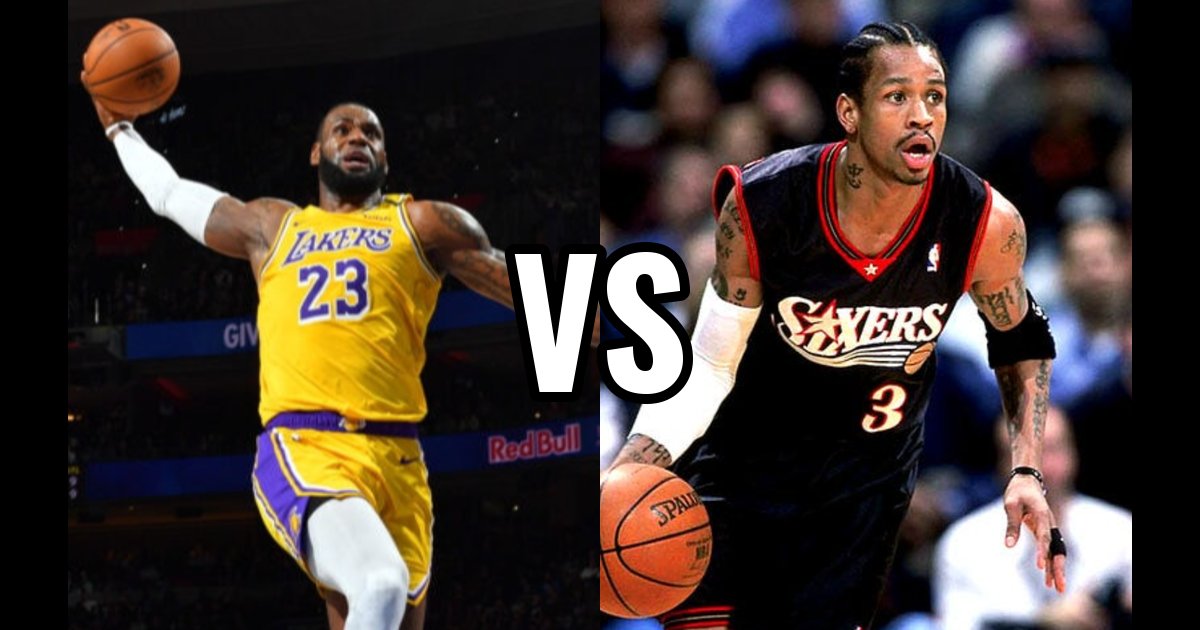 Allen Iverson vs LeBron James: LeBron James Leads
