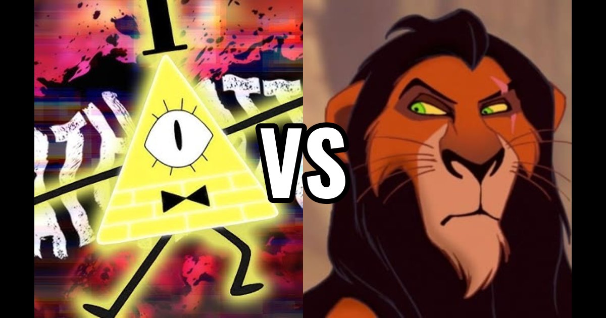 Bill Cipher (Gravity Falls) vs Scar (The Lion King): Scar (The Lion ...