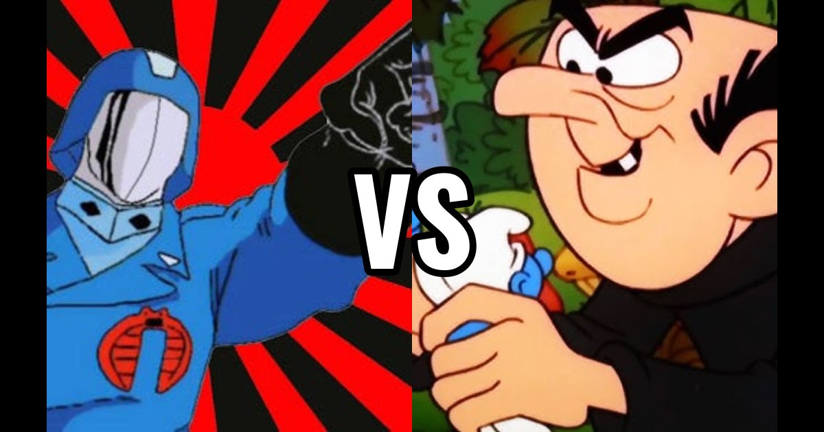 Cobra Commander (G.I. Joe) vs Gargamel (The Smurfs) - Which Cartoon ...