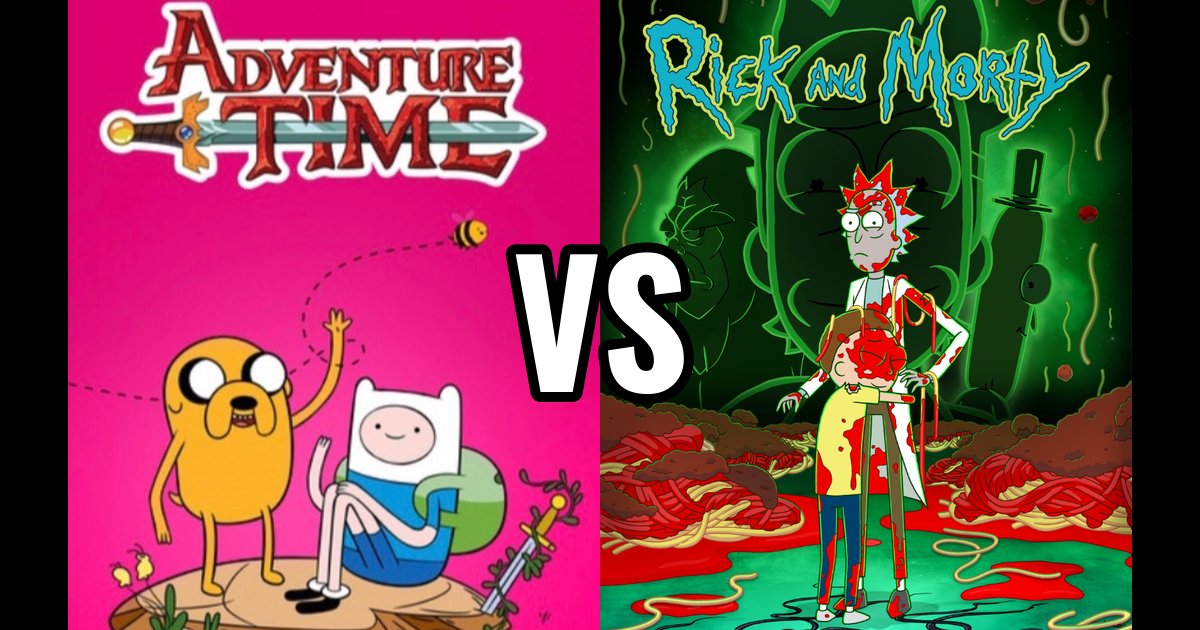 Adventure Time vs Rick and Morty: Rick and Morty Leads