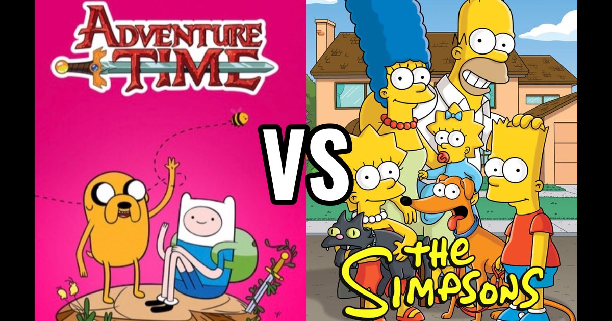 Adventure Time vs The Simpsons: The Simpsons Leads