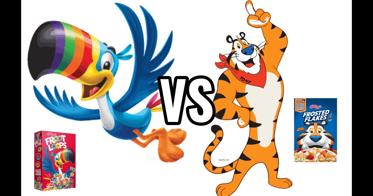 Tony the Tiger vs Toucan Sam: Tony the Tiger Leads