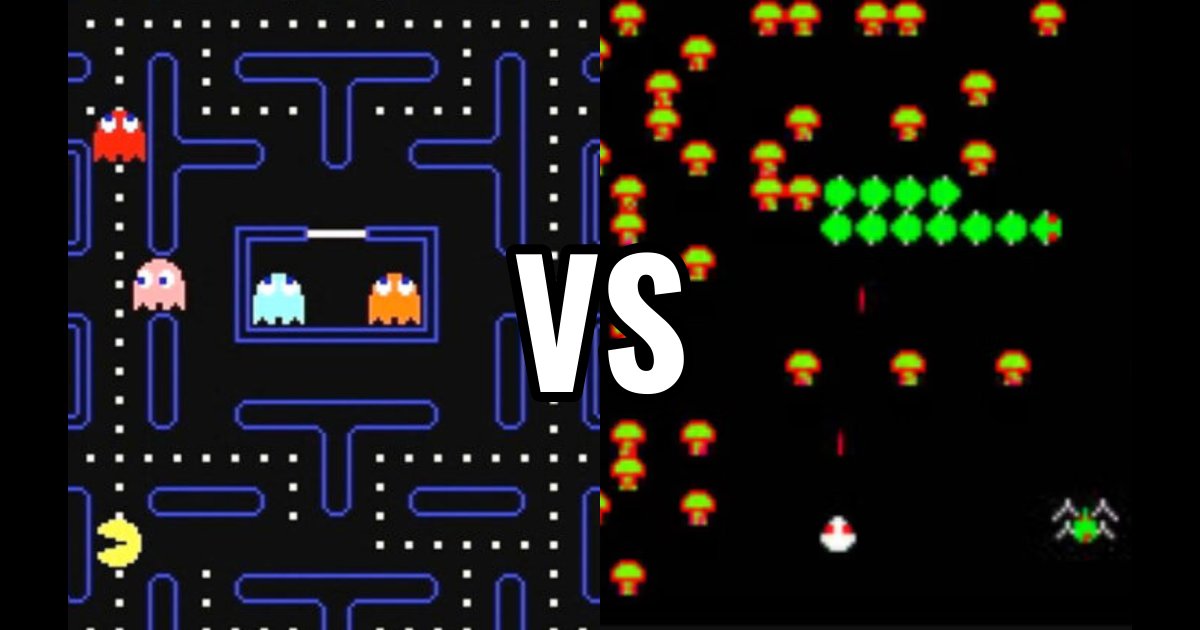 Centipede vs Pac-Man : Pac-Man Leads