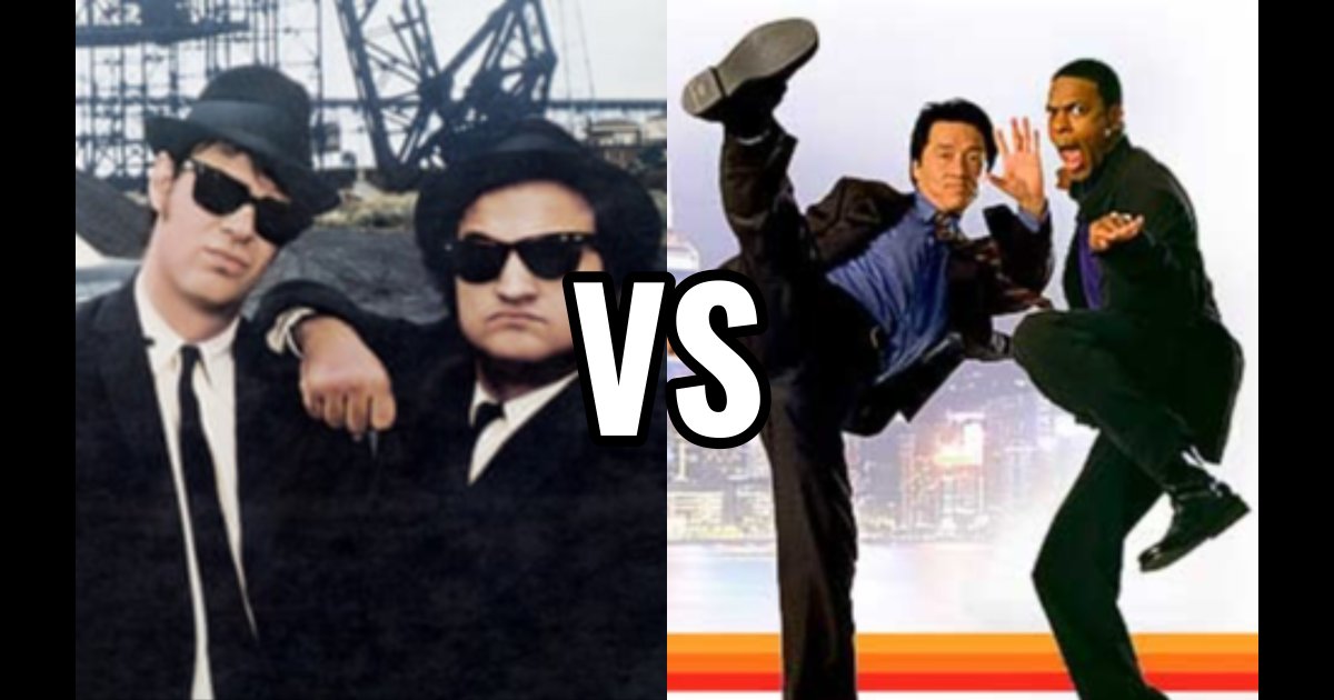 Jake & Elwood (The Blues Brothers) vs James Carter & Inspector Lee ...