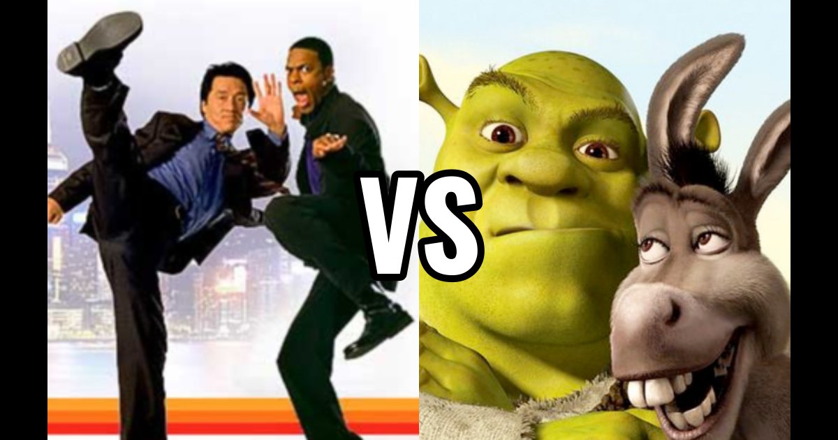 James Carter & Inspector Lee (Rush Hour) vs Shrek & Donkey (Shrek ...