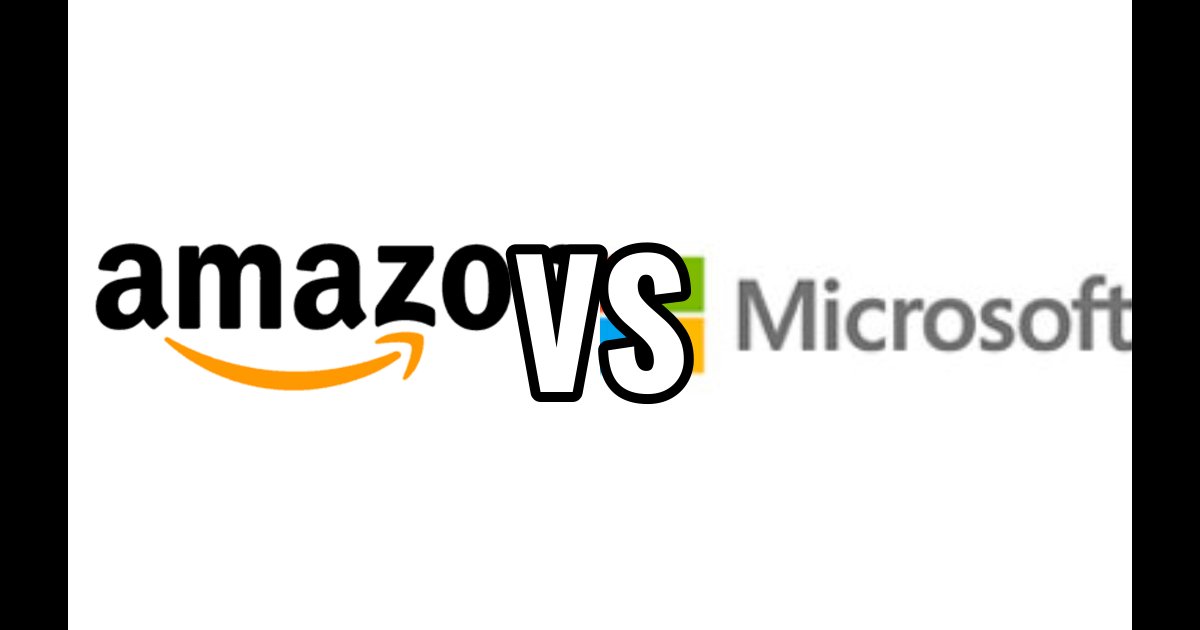 Amazon vs Microsoft: Amazon Leads