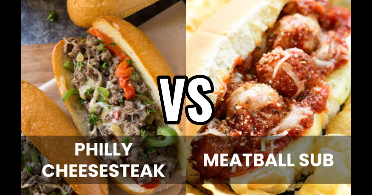Meatball Sub vs Philly Cheesesteak: Philly Cheesesteak Leads