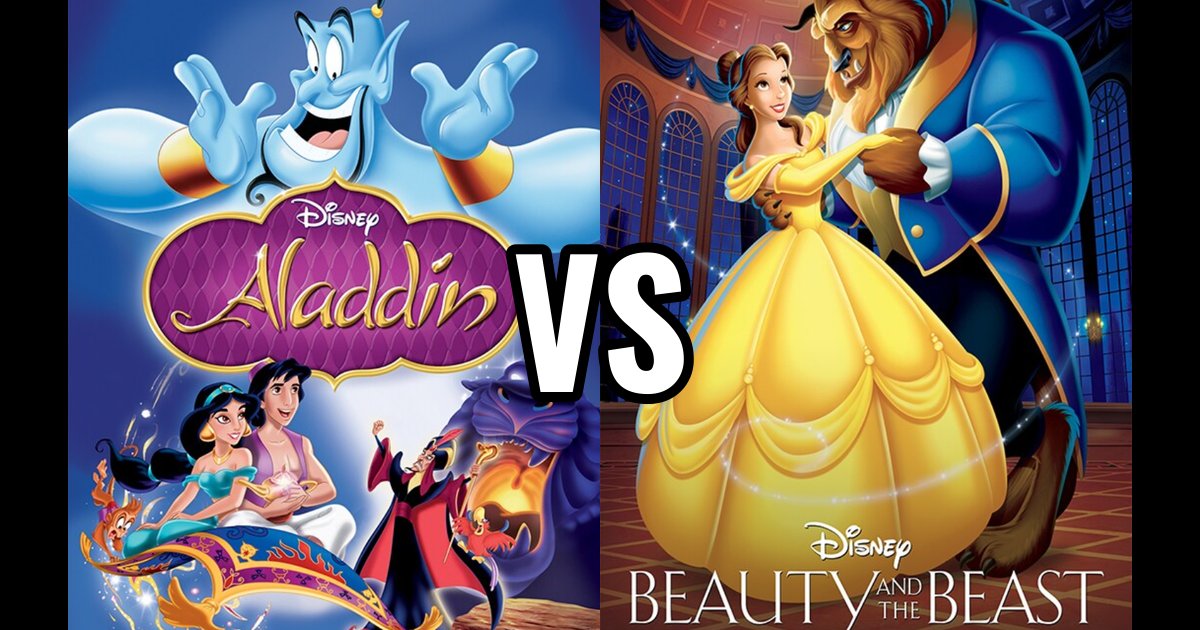 Aladdin vs Beauty and the Beast: Aladdin Leads