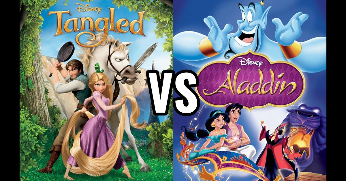 Aladdin vs Tangled: Aladdin Leads