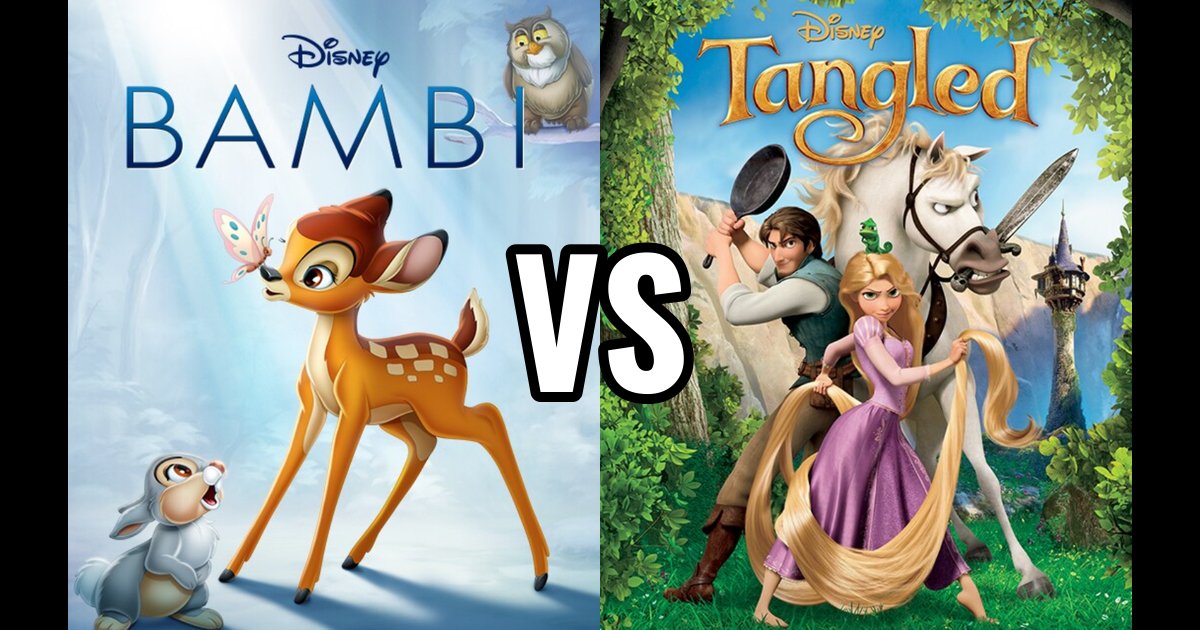 Bambi vs Tangled: Bambi Leads