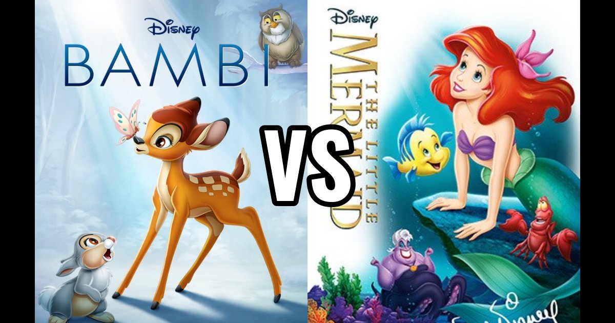 Bambi vs The Little Mermaid: Bambi Leads