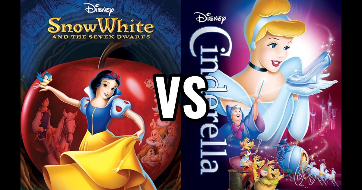 Cinderella vs Snow White and the Seven Dwarfs: Cinderella Leads