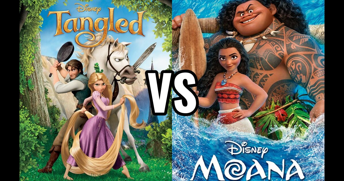 Tangled vs Moana - Which Disney Movie is Better?