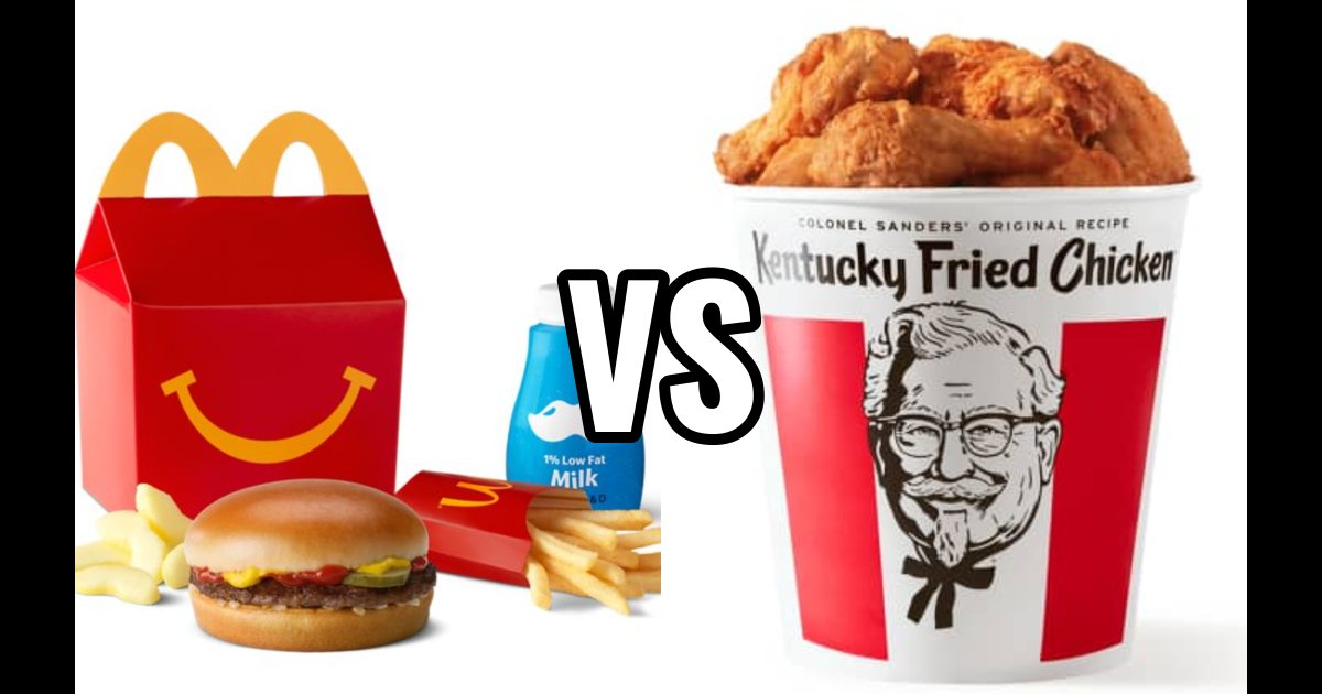 KFC Original Recipe Chicken vs McDonald’s Happy Meal: KFC Original ...