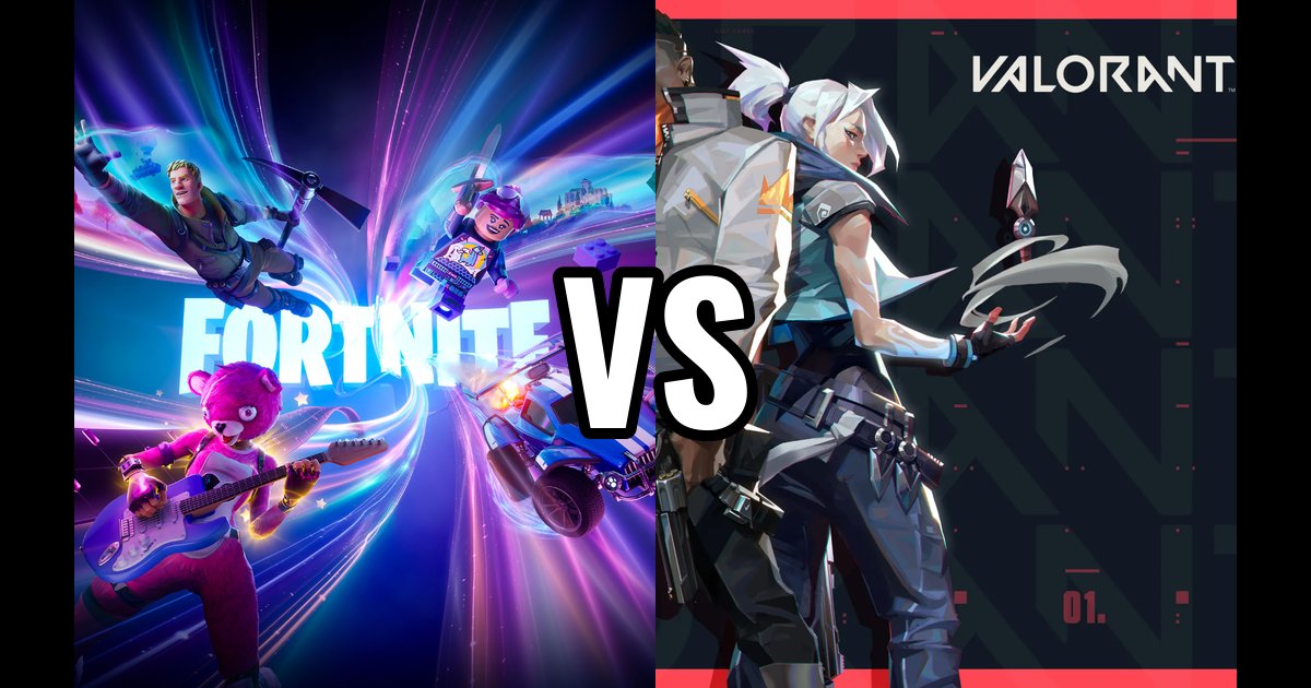Fortnite vs Valorant: Fortnite Leads