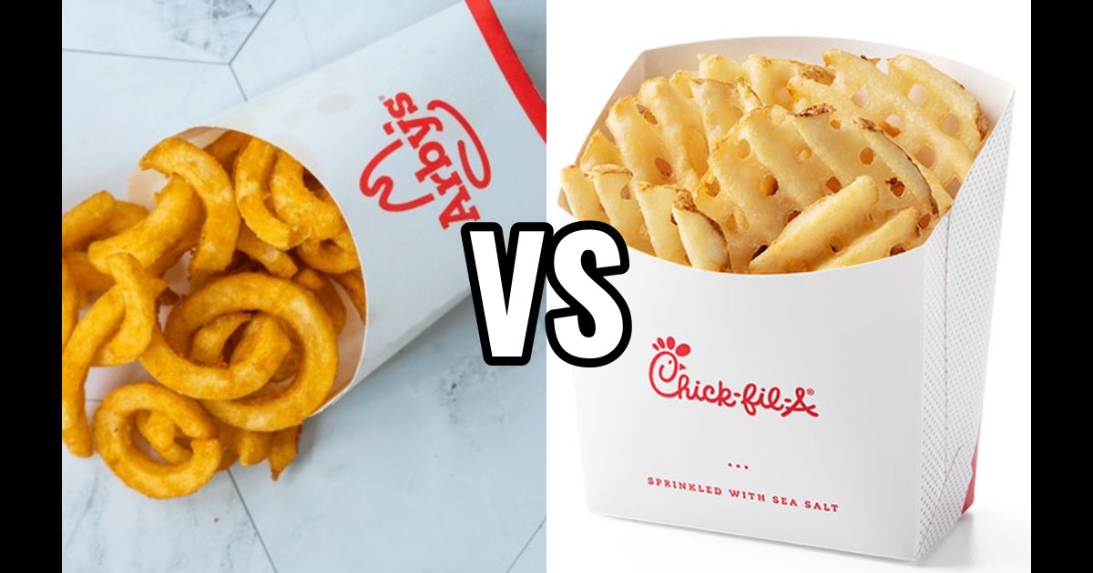 Arby's Curly Fries vs Chick-fil-A Waffle Fries - Which Fast Food French ...