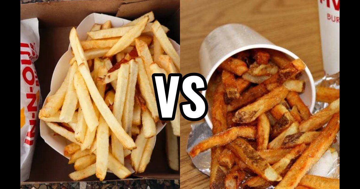 Five Guys French Fries vs In-N-Out Fries: Five Guys French Fries Leads