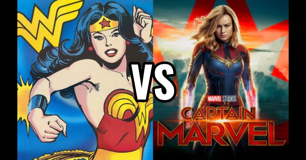 Captain Marvel vs Wonder Woman: Wonder Woman Leads