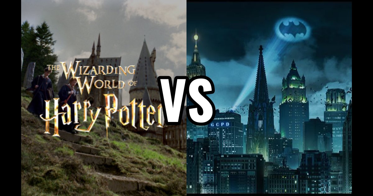 Gotham City (Batman) vs Wizarding World (Harry Potter): Wizarding World ...