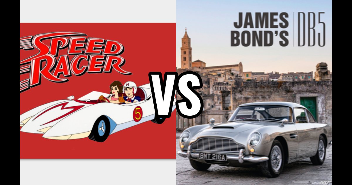 Aston Martin DB5 (James Bond) vs Mach 5 (Speed Racer): Aston Martin DB5 ...