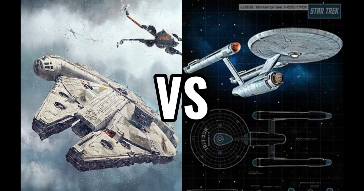 Millennium Falcon (Star Wars) vs USS Enterprise (Star Trek): USS ...