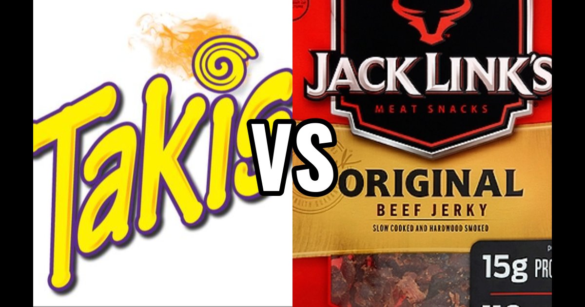Jack Link’s Beef Jerky vs Takis: Jack Link’s Beef Jerky Leads