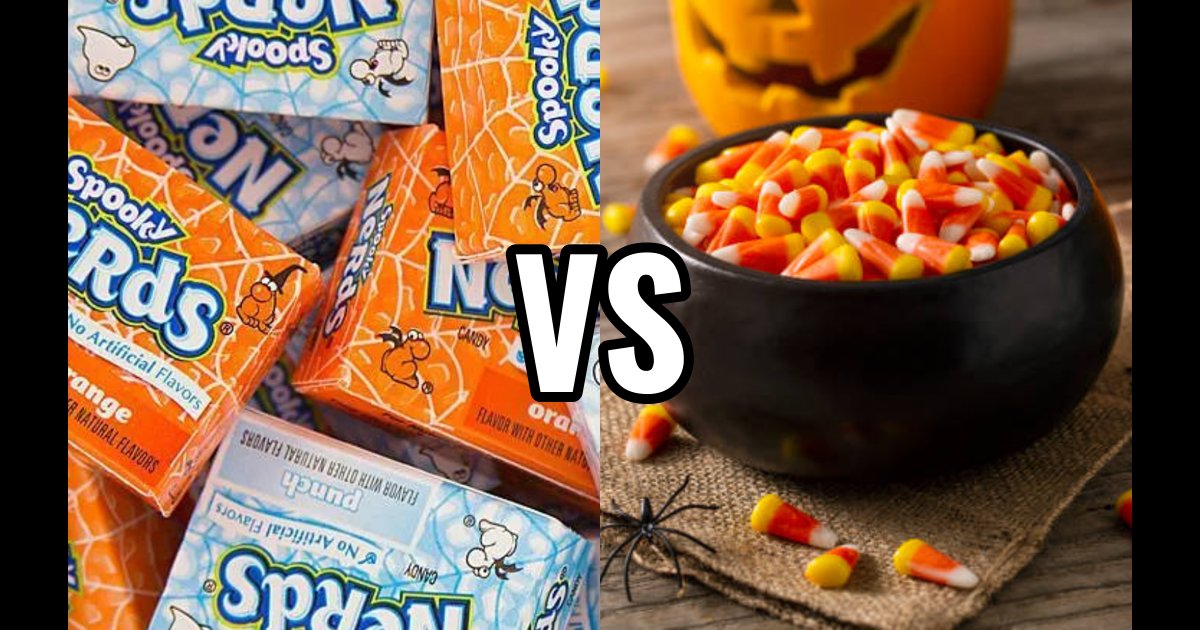 Candy Corn vs Nerds: Candy Corn Leads