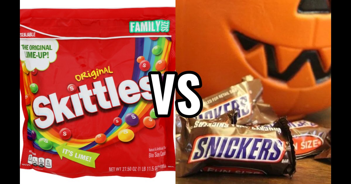 Skittles vs Snickers: Snickers Leads