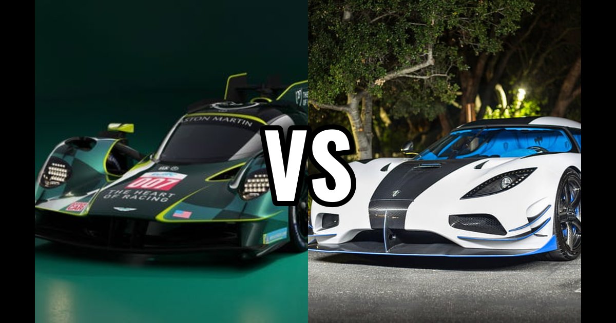 Aston Martin Valkyrie vs Koenigsegg Agera R: Aston Martin Valkyrie Leads