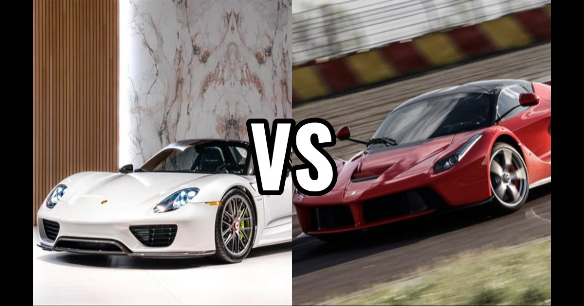 Ferrari LaFerrari vs Porsche 918 Spyder: Ferrari LaFerrari Leads