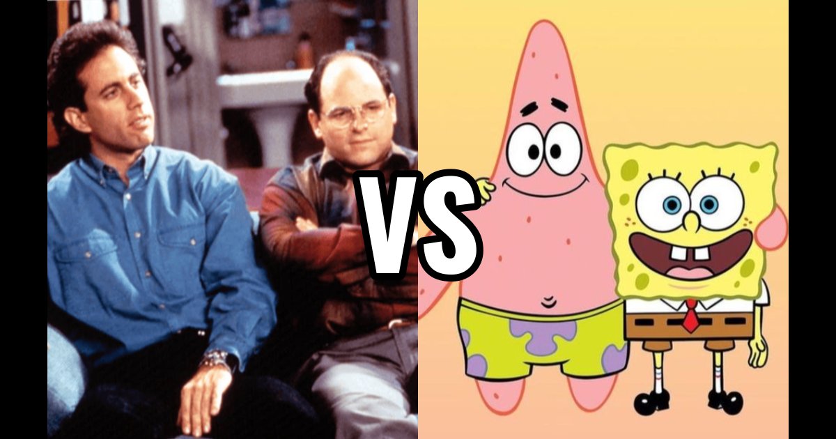 Jerry Seinfeld & George Costanza (Seinfeld) vs SpongeBob & Patrick ...