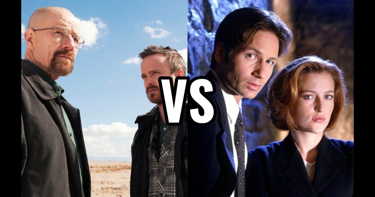 Mulder & Scully (The X-Files) vs Walter White & Jesse Pinkman (Breaking ...