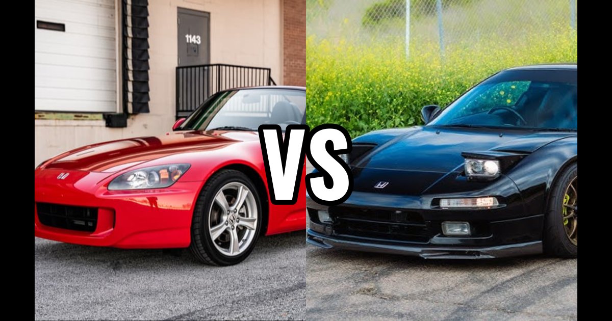 Honda NSX (First Gen) vs Honda S2000: Honda NSX (First Gen) Leads