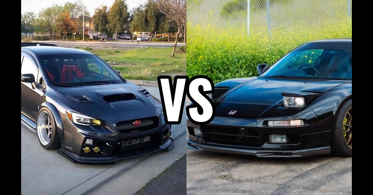 Honda NSX (First Gen) vs Subaru Impreza WRX: Honda NSX (First Gen) Leads
