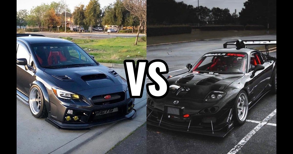 Mazda RX-7 FD vs Subaru Impreza WRX: Mazda RX-7 FD Leads