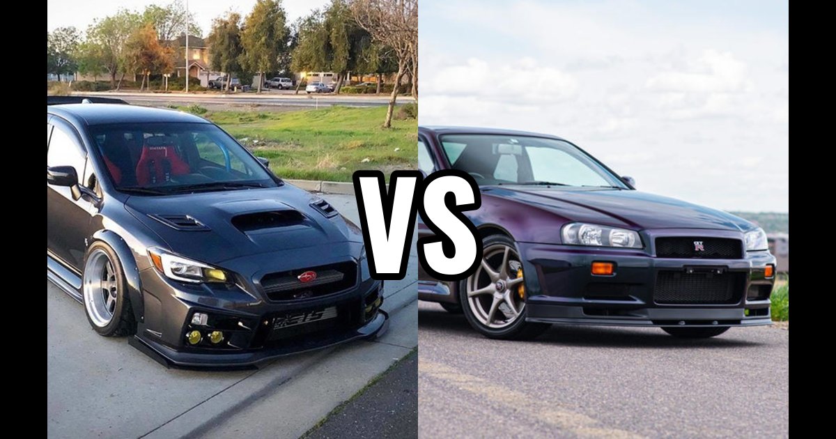 Nissan Skyline GT-R R34 vs Subaru Impreza WRX: Subaru Impreza WRX Leads