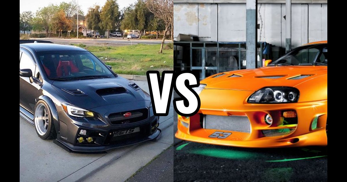 Subaru Impreza WRX vs Toyota Supra MK4: Toyota Supra MK4 Leads