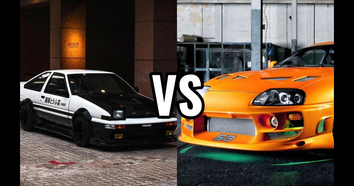 Toyota AE86 vs Toyota Supra MK4: Toyota Supra MK4 Leads