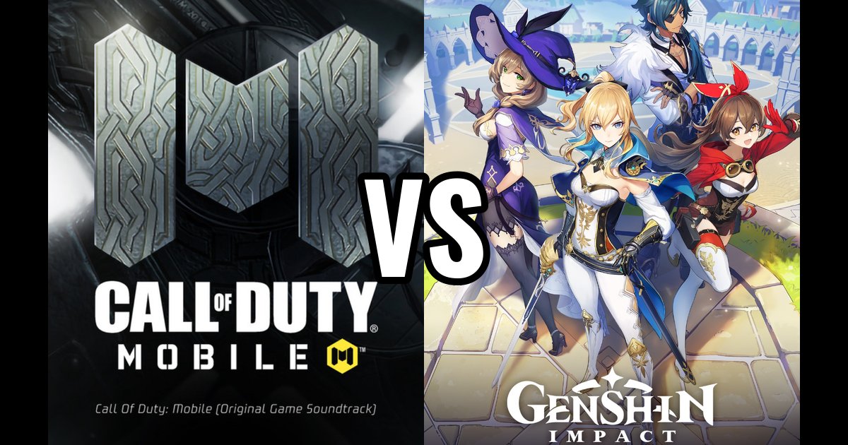 Call of Duty Mobile vs Genshin Impact: Call of Duty Mobile Leads