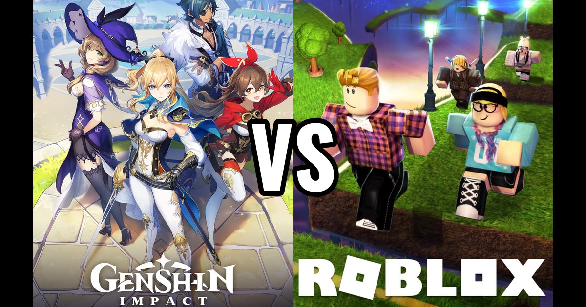 Genshin Impact vs Roblox: Roblox Leads