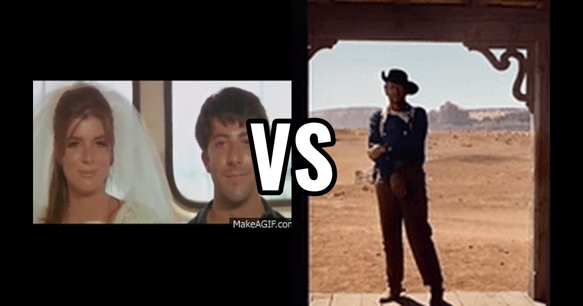 The Graduate vs The Searchers: The Graduate Leads